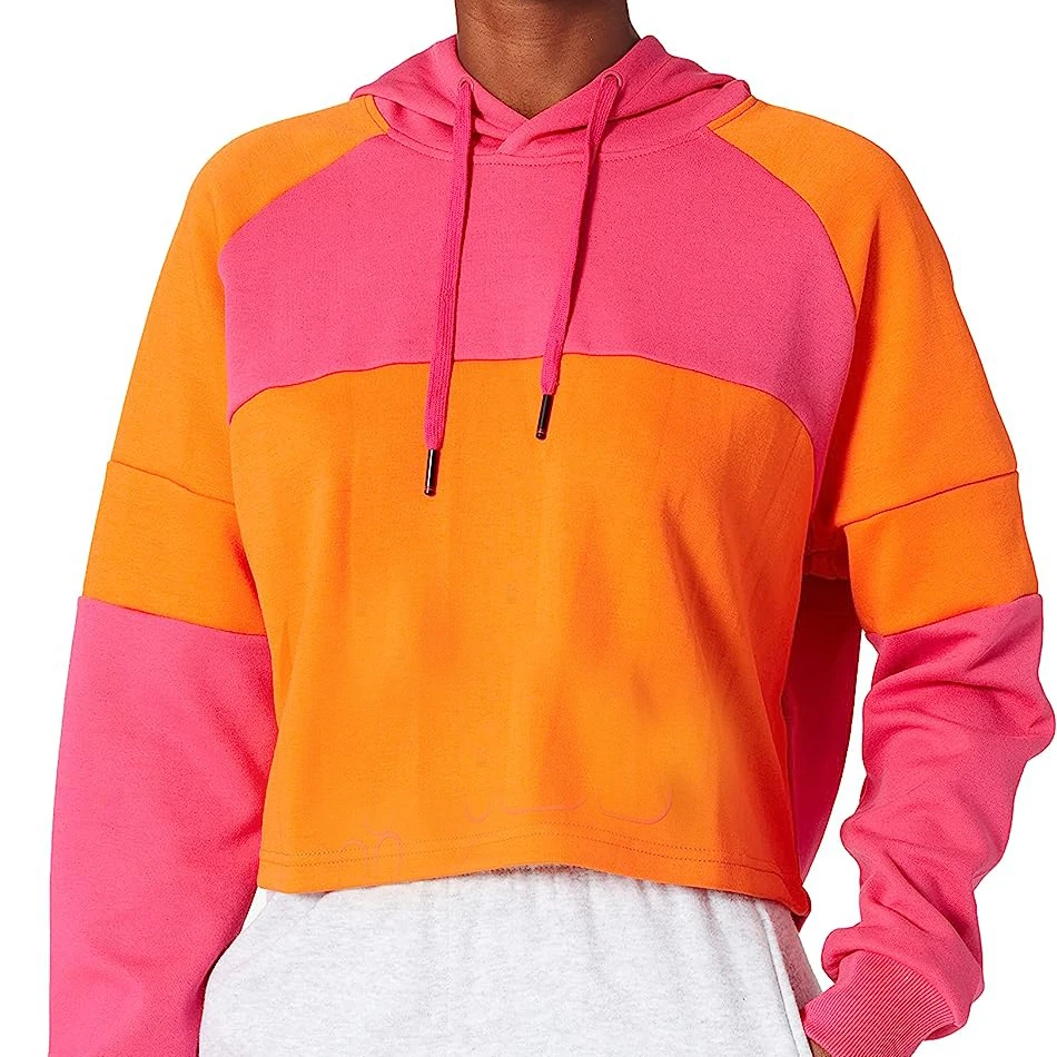 Best Selling Panel Worked Cropped Hoodies Casual Wear Stylish Women's ...