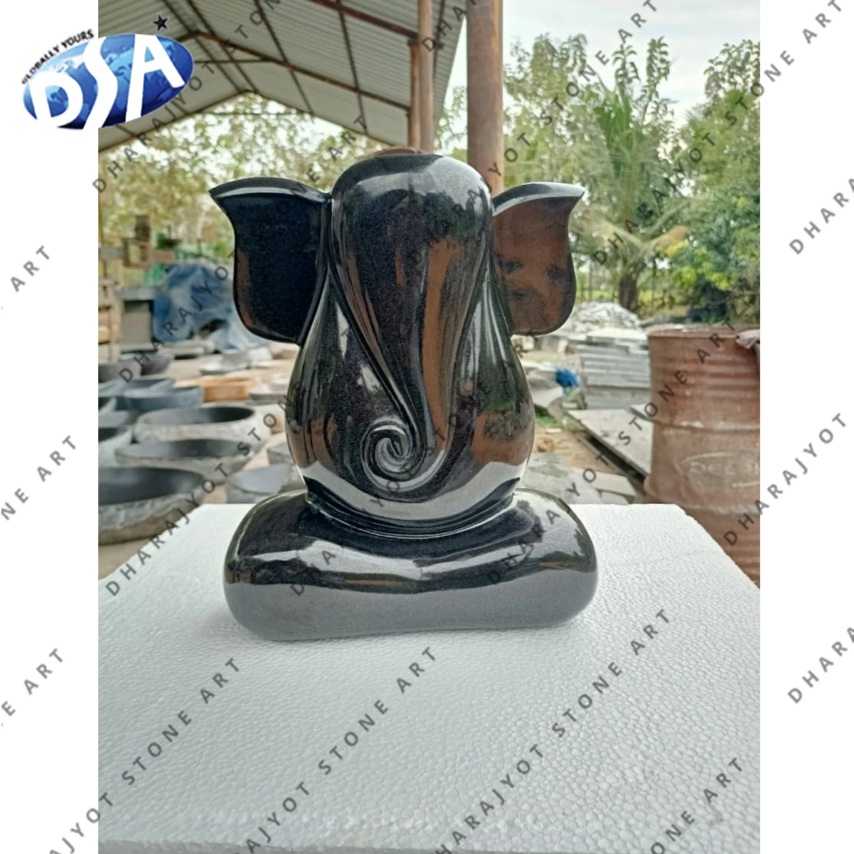 Latest Design Black Granite Ganesha Statue For Home Decoration ...