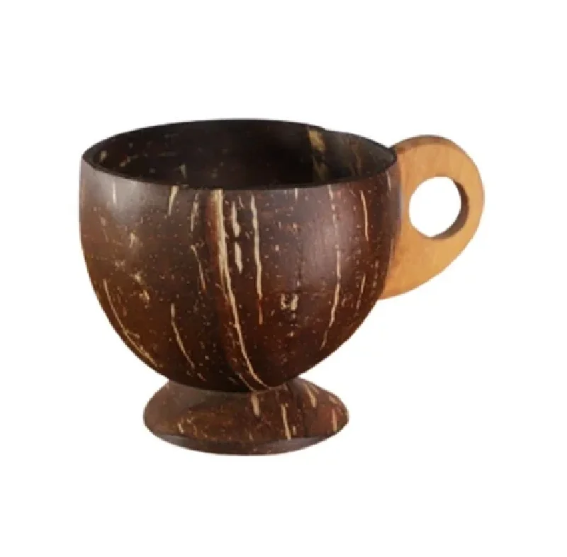 100% Biodegradable Natural Coconut Shell Drinking Cup Coconut Shell ...