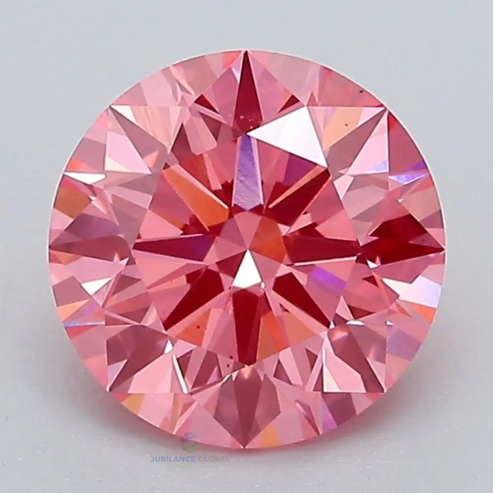 Round Cut Pink Lab Diamond 0.20 Ct - 3 Ct Diamond for Engagement Ring ...