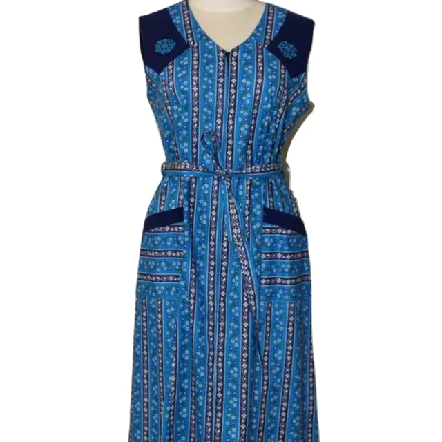 Women's Soft Cotton House Dress with Pockets Comfortable Flattering ...