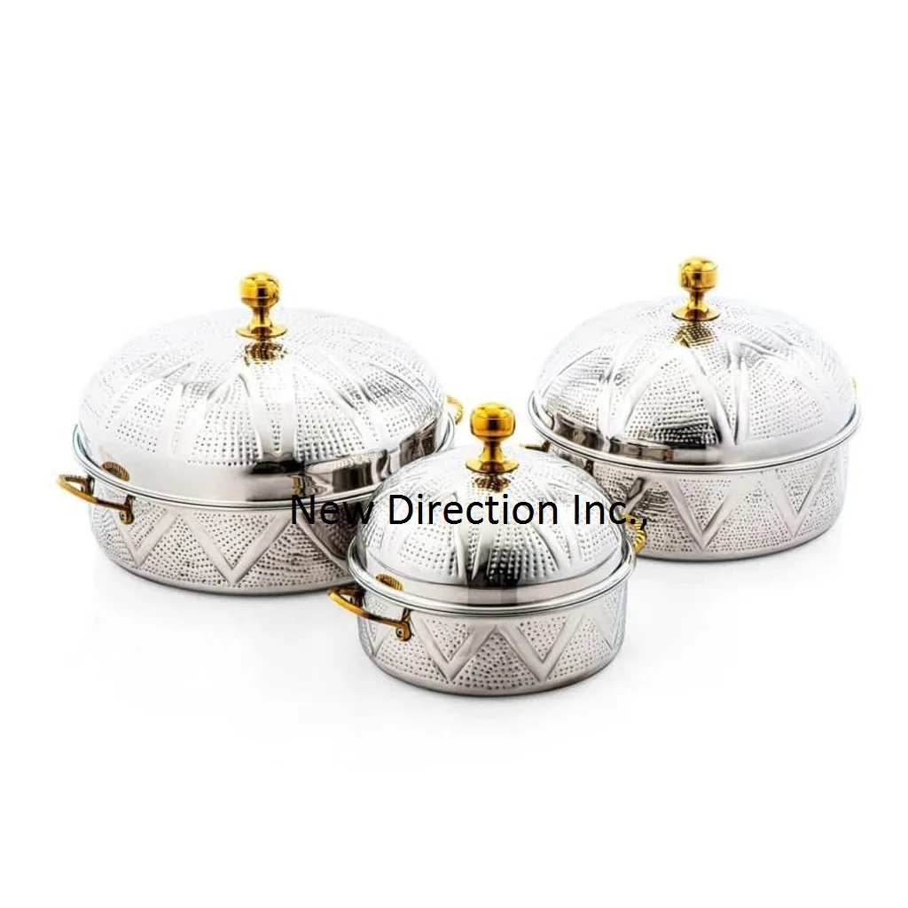 Arabic Design Double Wall Insulated Casserole Serving Hot Pot for ...