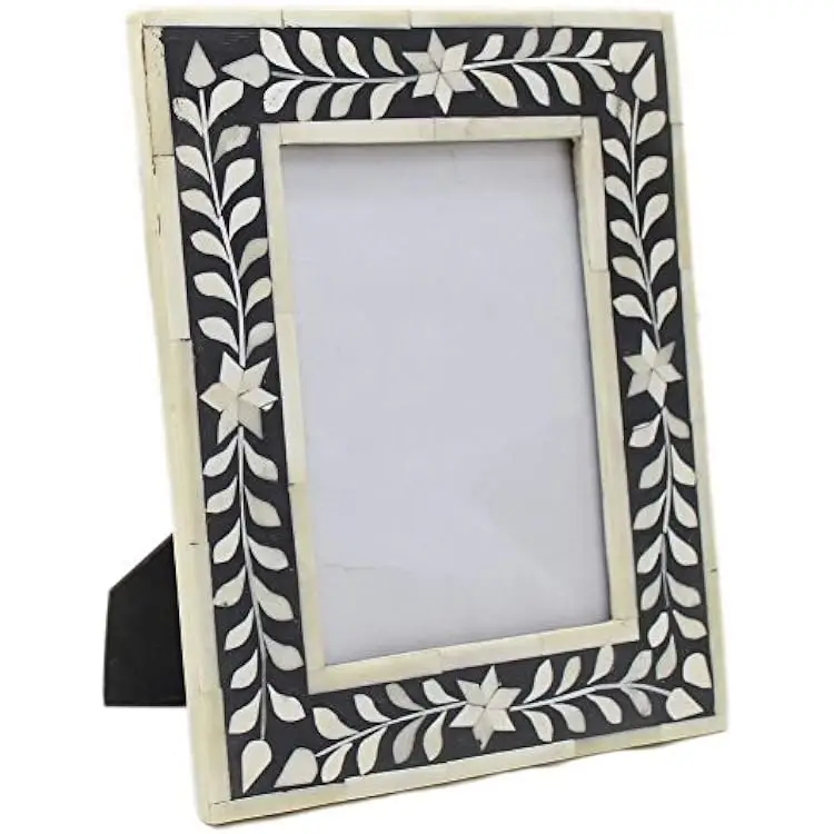 Modern Luxury Bone Inlay Photo Frame For Table Decor Hand Carved Photo ...