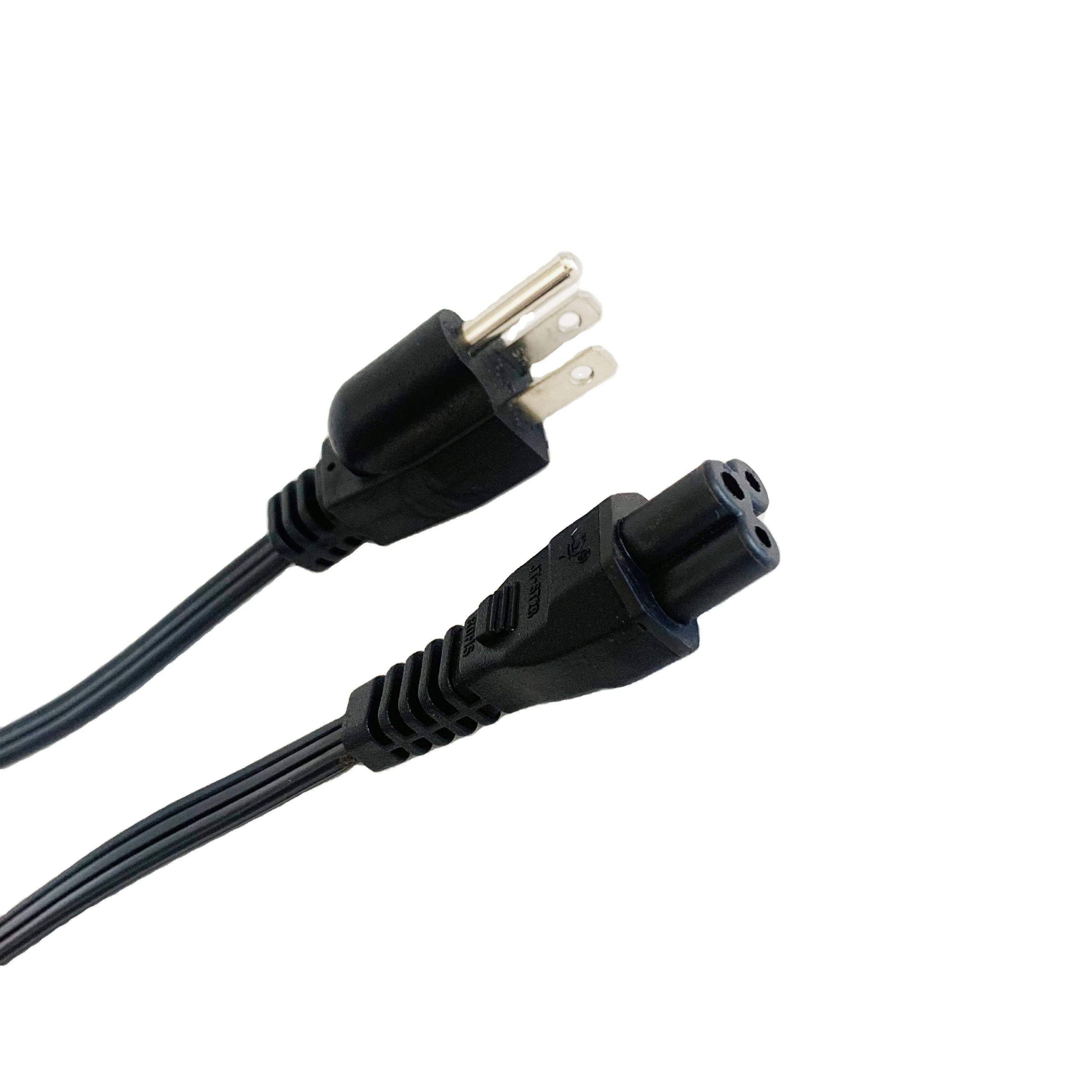 American 3 Pin Plug To Iec C5 Mickey Mouse Power Cord Battery Charger ...