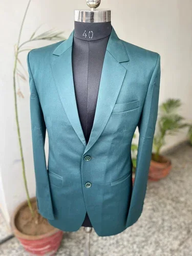 Hot Sell 2024 Teal Green Colour Suit Set With Regular Fit And Plain ...