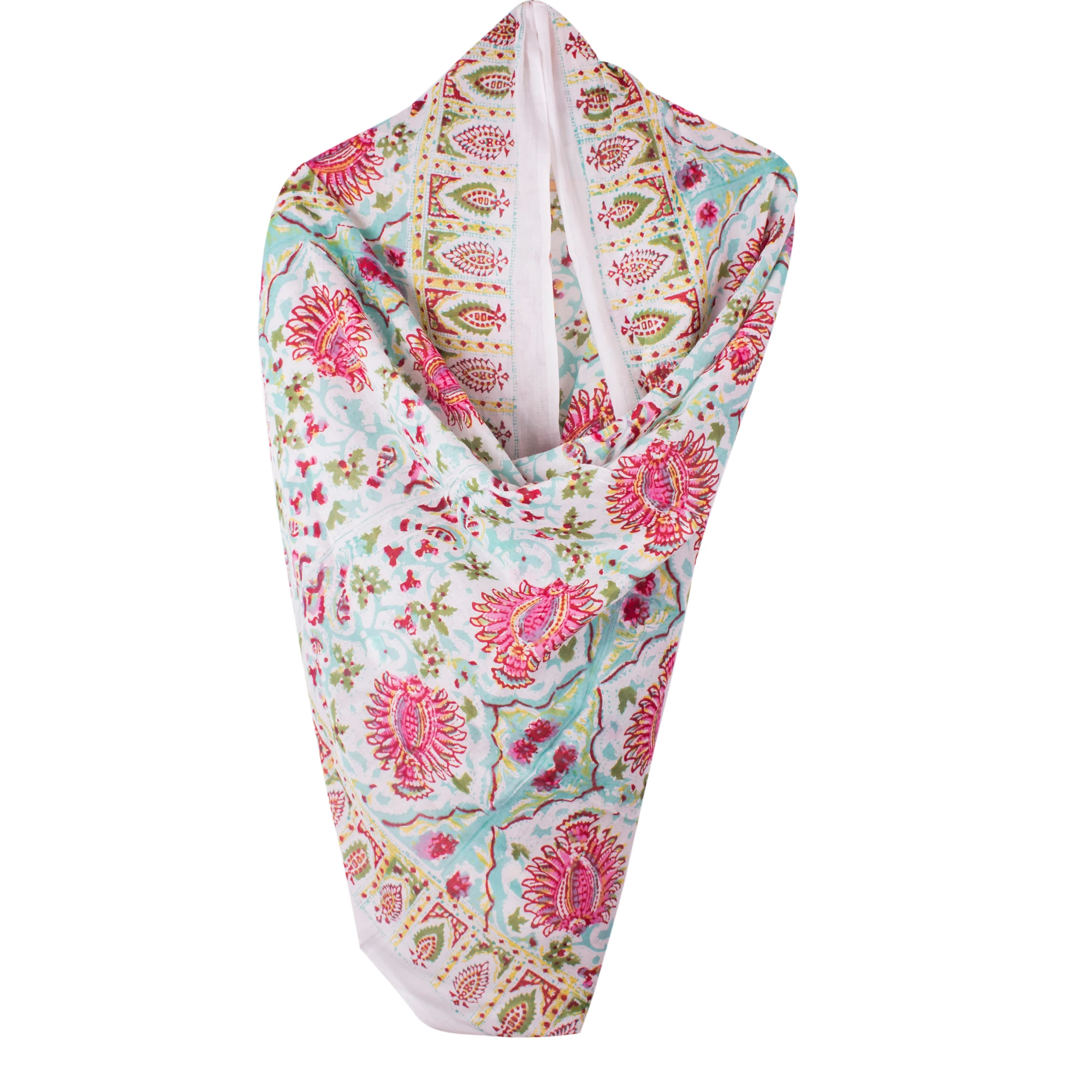 Beautiful Beach Wear Sarong Jaipur Block Print Cotton Scarf Handmade ...