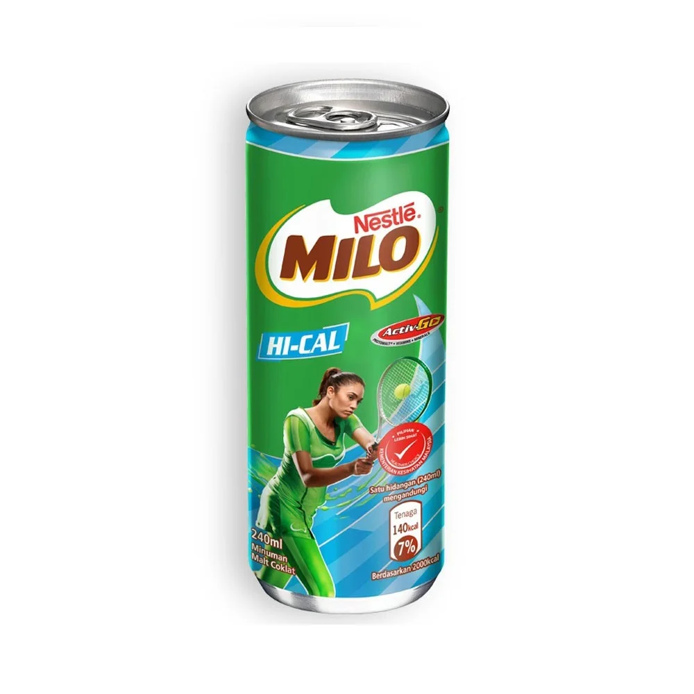 Milo Premix Beverages Chocolate Flavoured Malted Can Drinks (original ...
