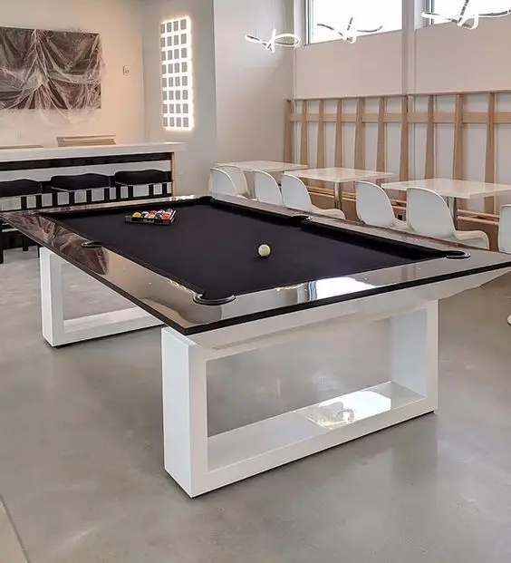 Modern Luxury Table Solid Oak Wooden Frame 8ft And 9ft 9 Ball Marble ...