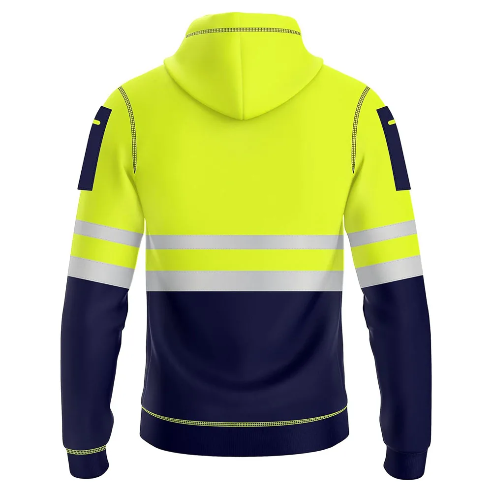 Stand Out Safely with Our High-Visibility Safety Work Hooded Pullover