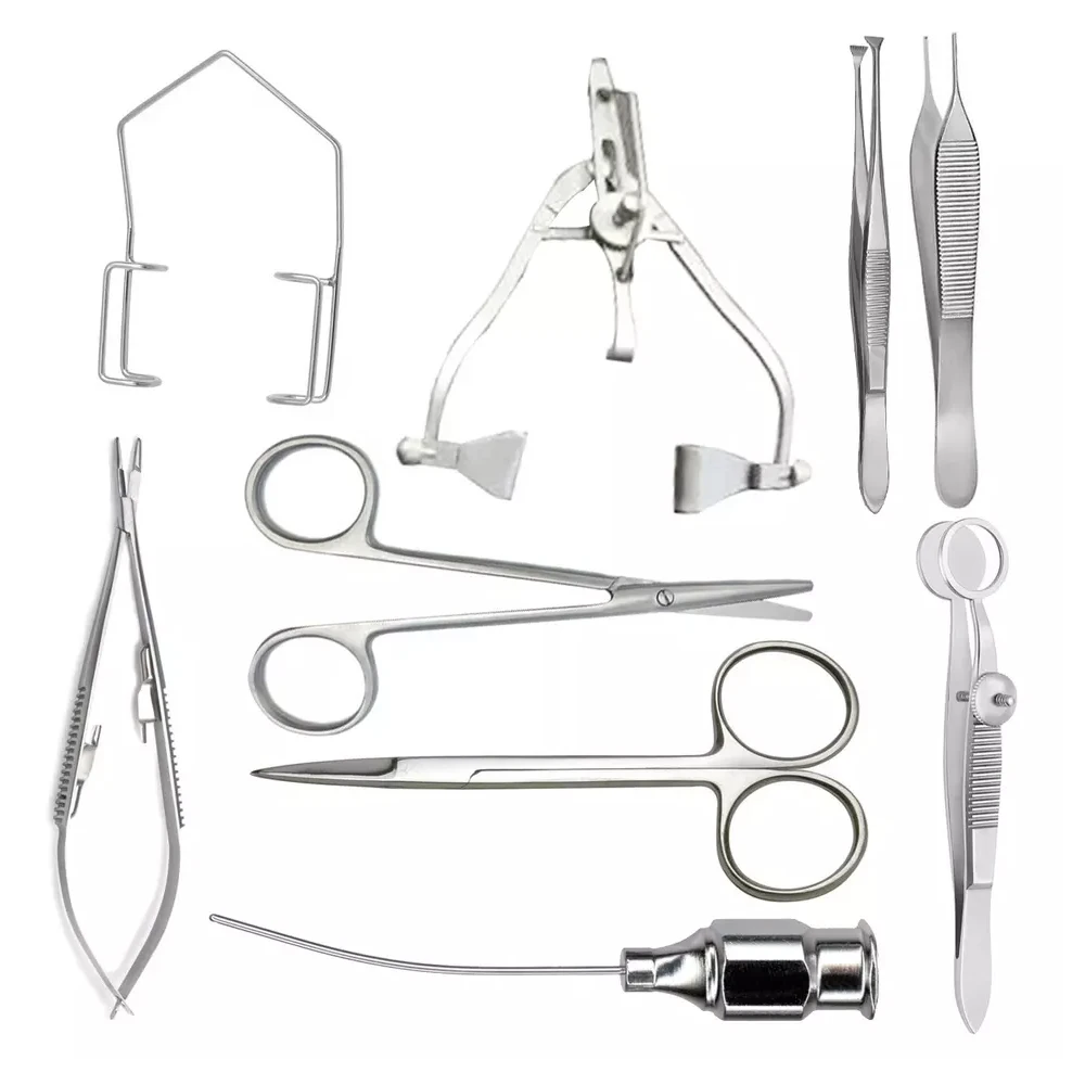 Veterinary Eye Instruments Pack - Basic Surgery Set 9pcs