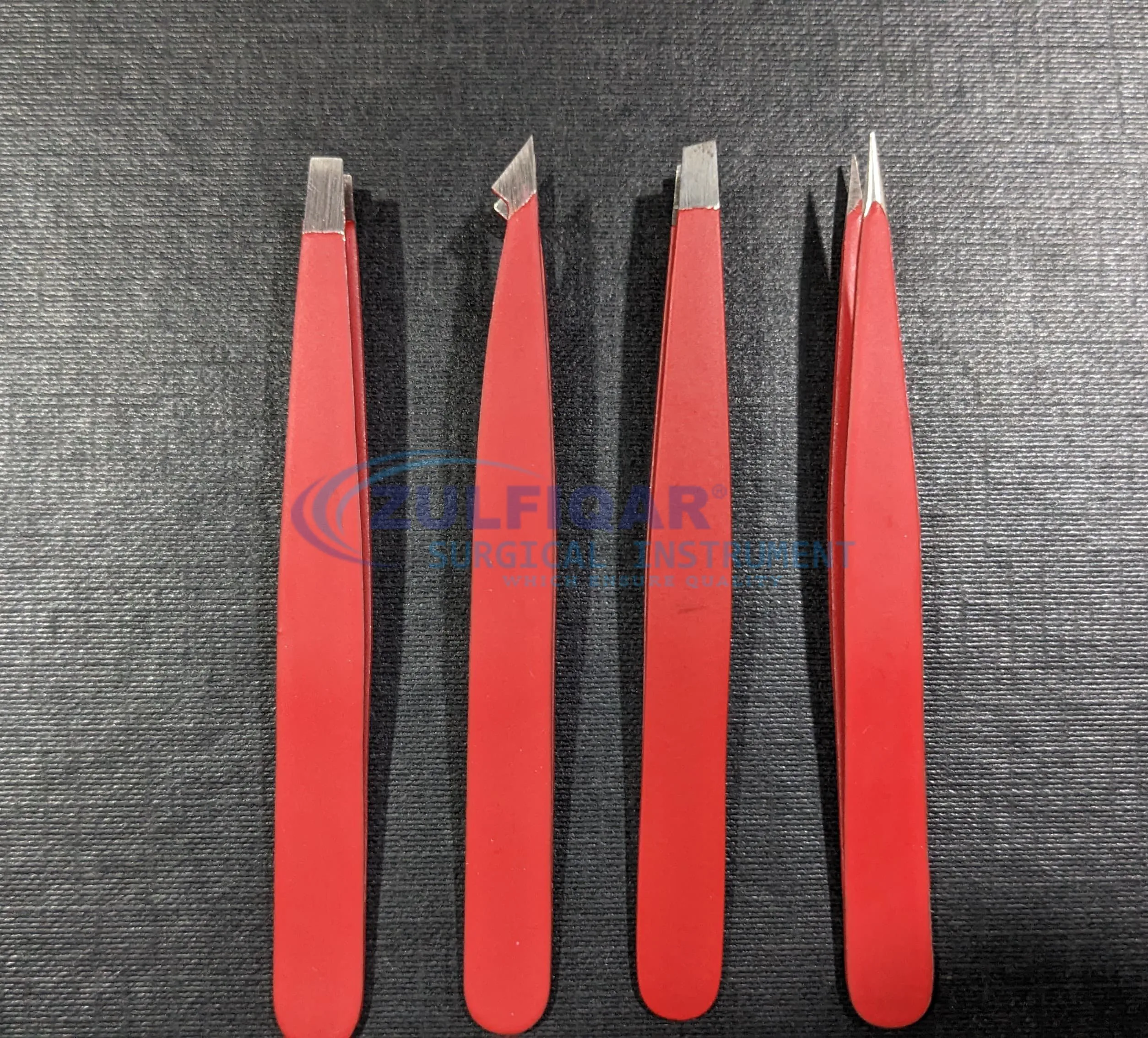 Top Class Eyebrow Tweezers Stainless Steel Set Slanted And Pointed Tip ...