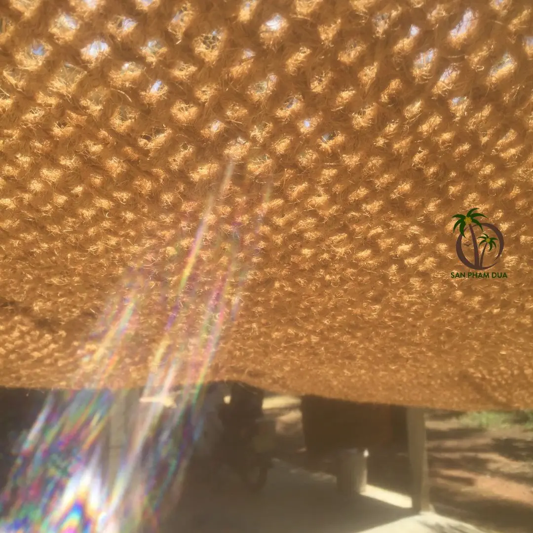 Coir Geotextile Coconut Fiber Mesh Coco Mat Roll Eco Friendly Hand ...