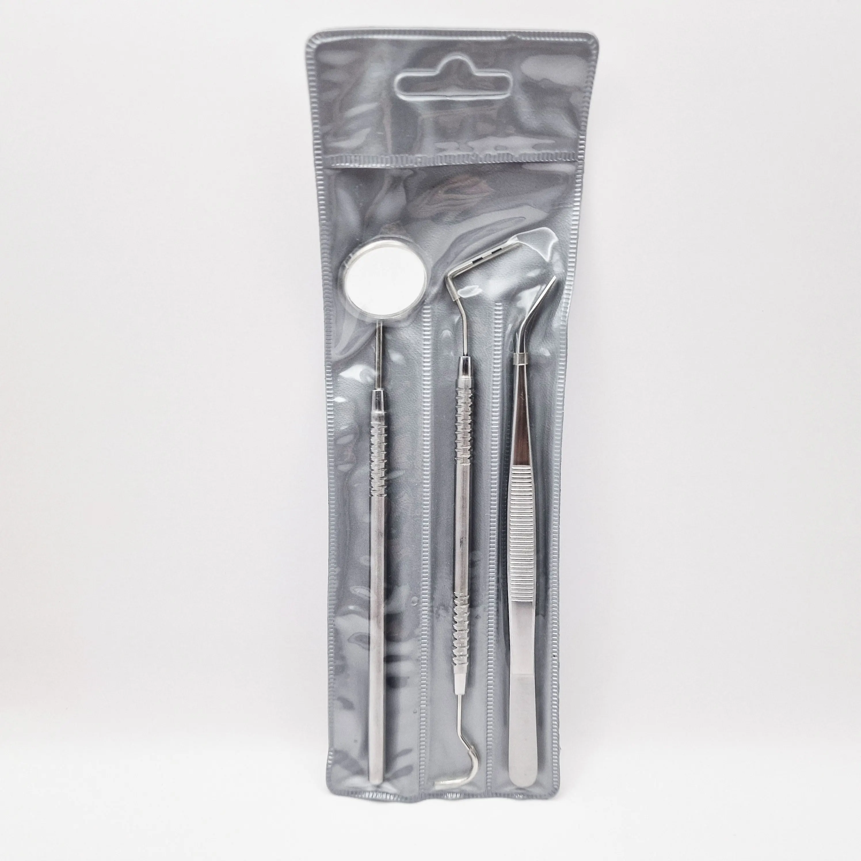 Complete Basic Dental Examination Kit with Mirror Tweezers Probe ...