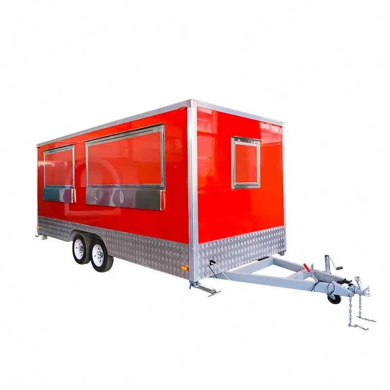 Stainless Steel Towable Food Trailer with Fully Equipped Kitchen for ...
