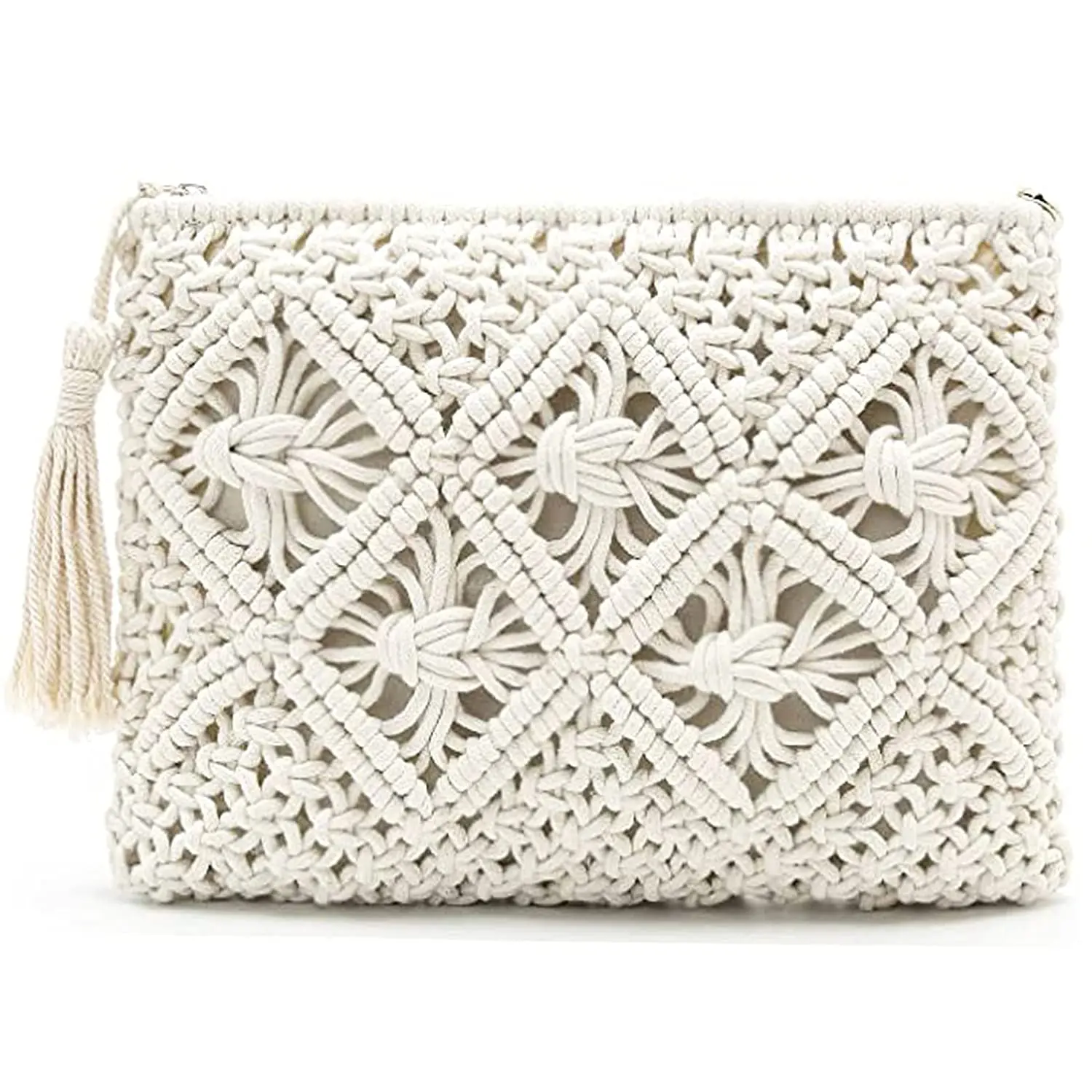 Colorful Macrame Clutch Purse Hand Woven Macrame Wallet Boho Hand Bag ...