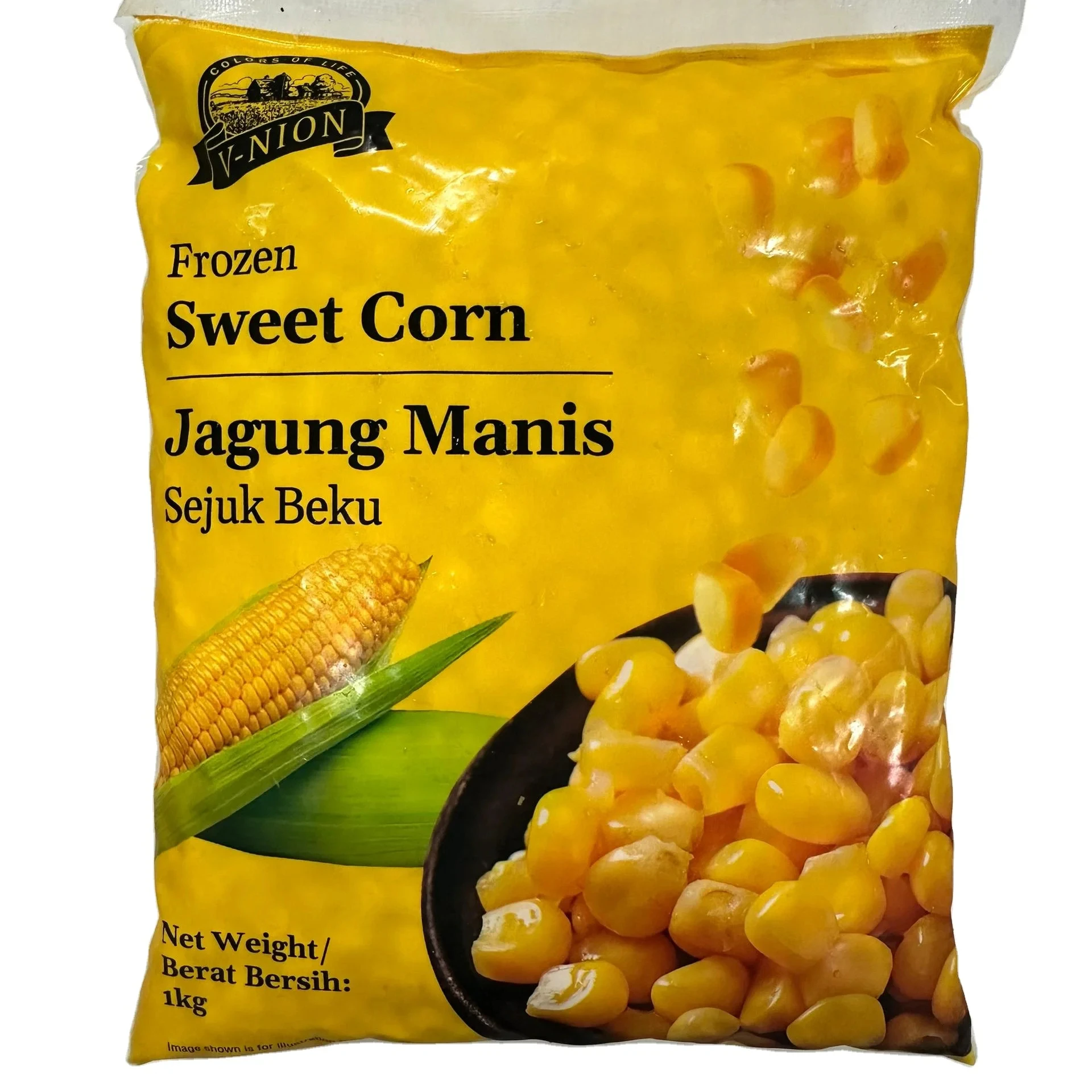 Organic Premium Grade-A Frozen Sweet Corn IQF 1KG Bulk Vacuum-Packed 2 ...