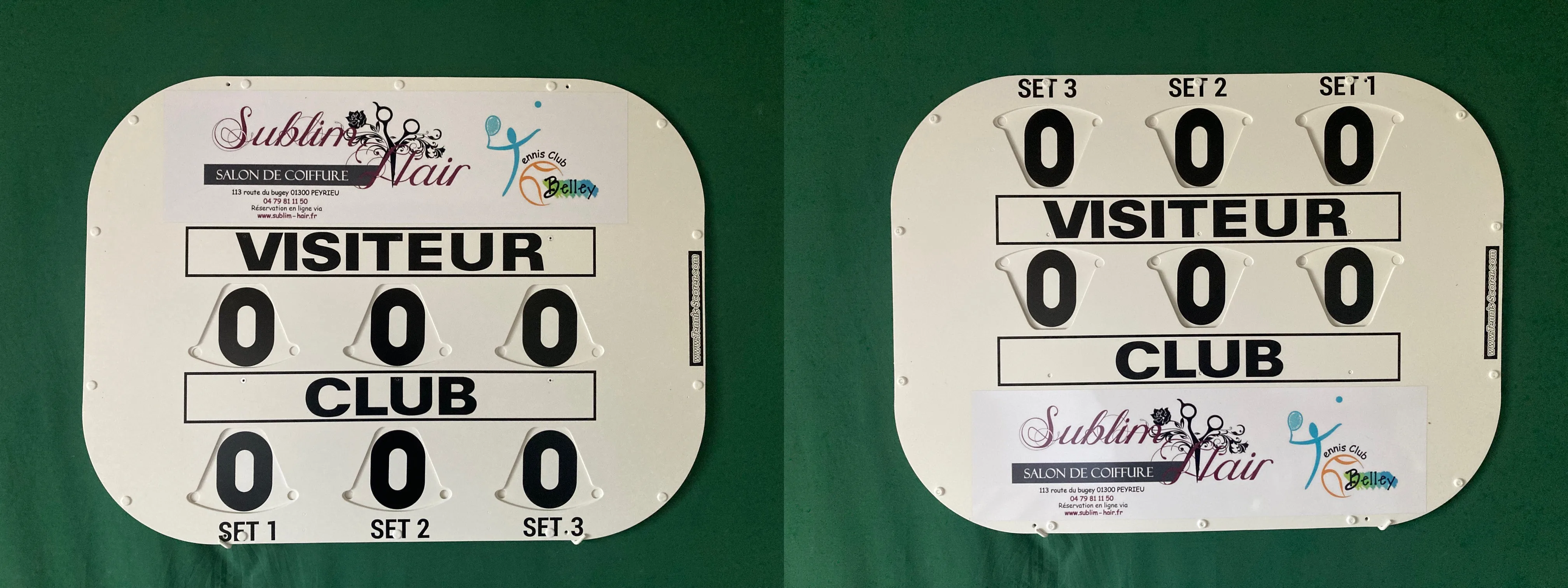 Manual Scoreboard Cliptec Double Sided 80 X 60 Cm For Tennis Padel ...