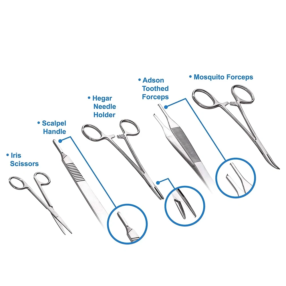 Medical Student Suture Training Suture Thread & Needle Complete Kit ...