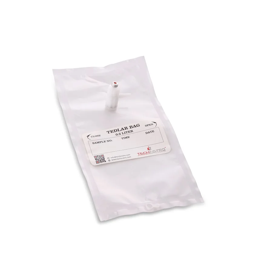 Tedlar Dual Valve Gas Sampling Bag PVF Layer OEM Customizable 2 LTR ...