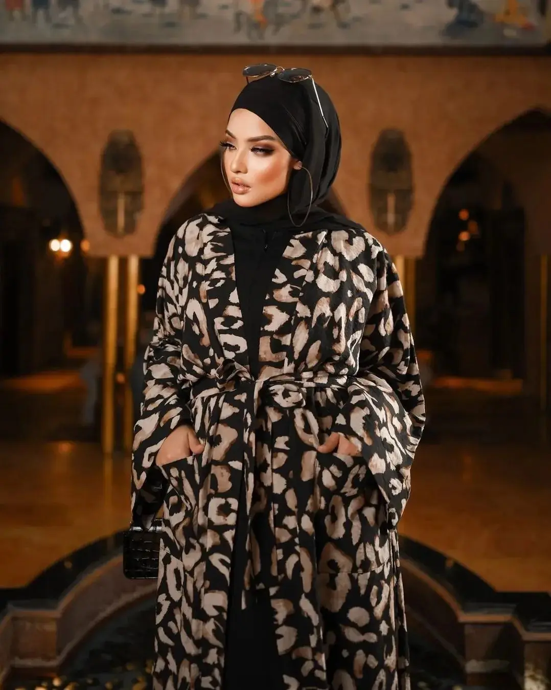 Darajja Outer Bisht Outer Abaya材料wolpeach超级压花畅销原装印度尼西亚穆斯林服装 - Buy ...