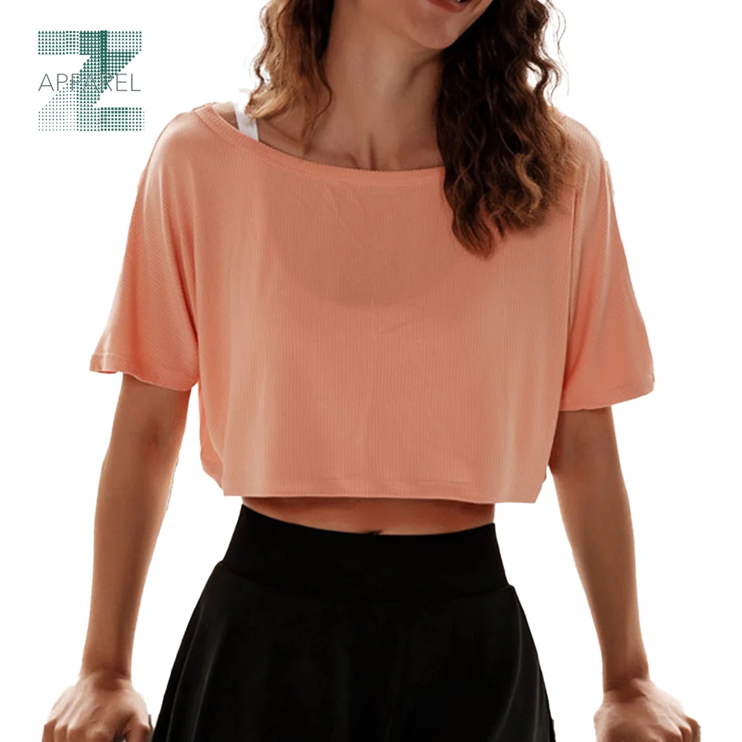 New Arrival Breathable Summer Sport Gym Women Yoga Short Sleeved Crop ...