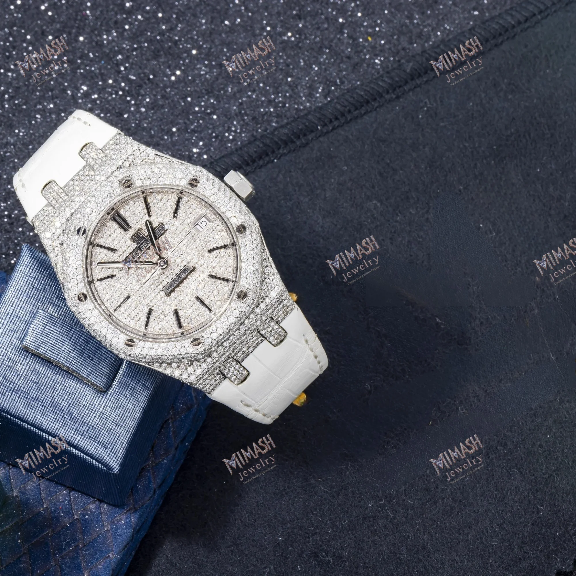 Customized Arabic Dial Logo Crystal Luxury Rhinestone Calendar Business ...