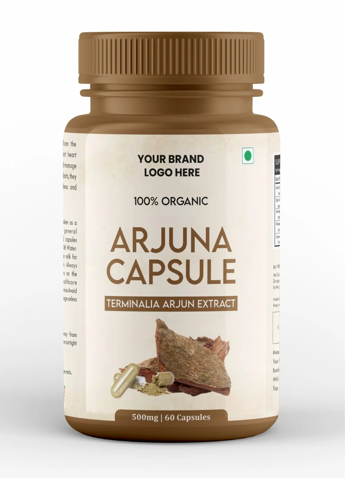 Natural Arjuna Bark Capsules Terminalia arjuna Herbal Capsules| Alibaba.com