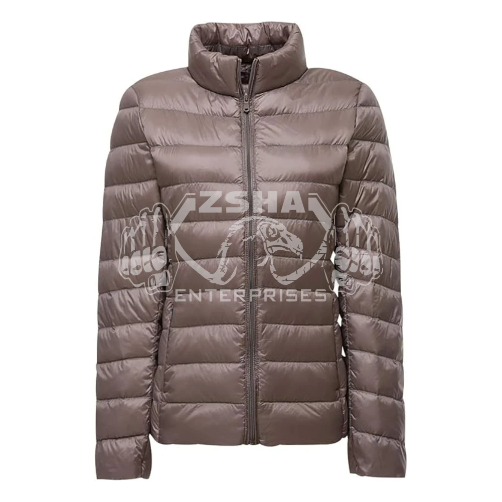 Puffer Jacket For Women Oem Custom Lightweight Pocket Padded Coats ...