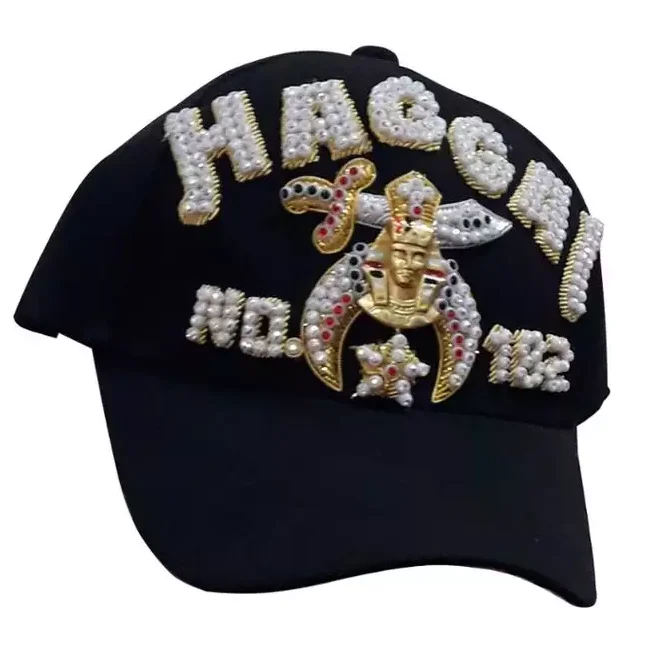 Custom Row Masonic Shriner Jewel Fez Rhinestones Baseball Caps ...