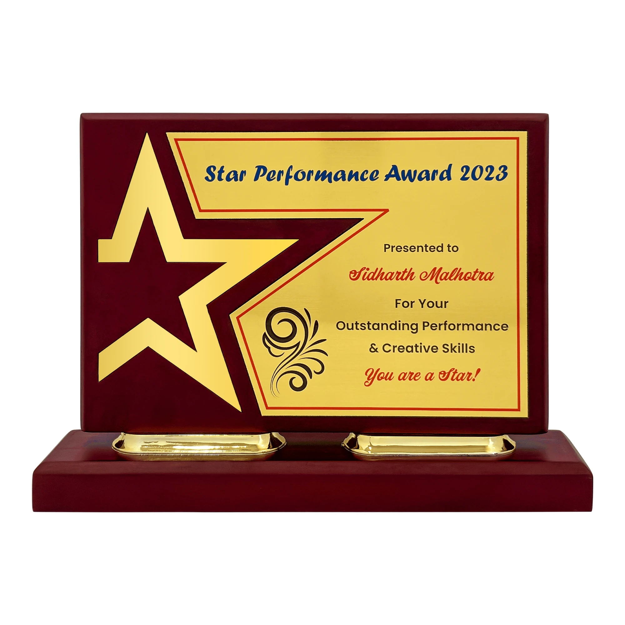 Best Award Wooden Trophy Award Elegant Medal for Corporate Events ...