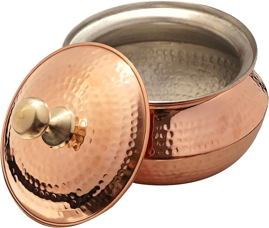 Innovative Design Hammered Copper Pure Cooking Handi Pot With Lid Hot ...