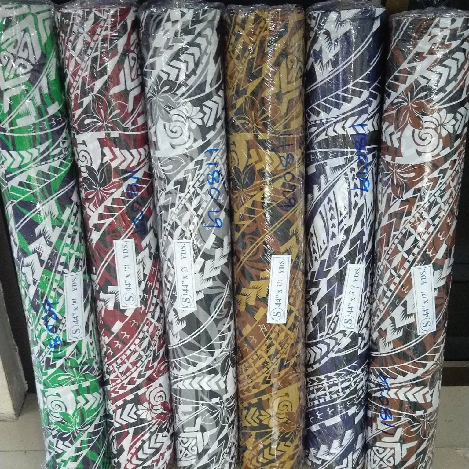 Samoan Polynesian Printed Fabric - Sustainable & Versatile