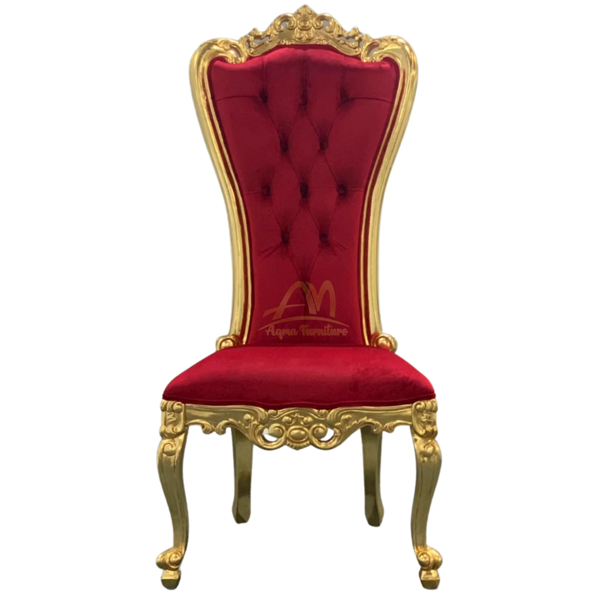 Luxury Dining Chairs - Elegant Solid Wood with Velvet