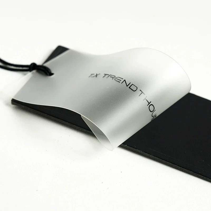 Custom Own Brand Logo Hang Tag Garment Transparent EVA Hangtags ...