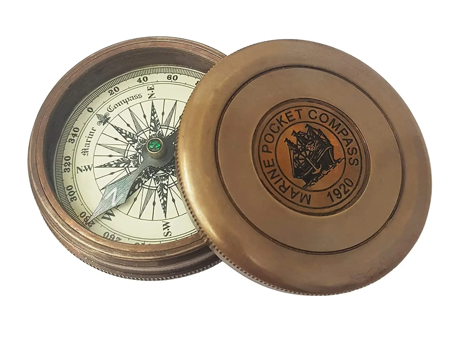 Accent Compass Maritim Sundial Navigation Decoration Brass Antique ...