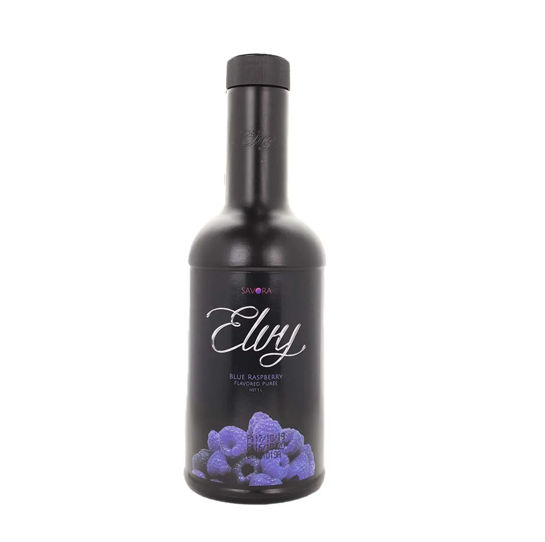 Elvy Puree Blue Raspberry 1l Fruit Puree Flavored Cold Drink ...