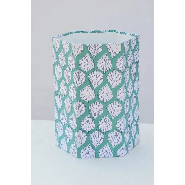 Handmade Decorative Dust Bin Printed Card Board Trash Can Home ...