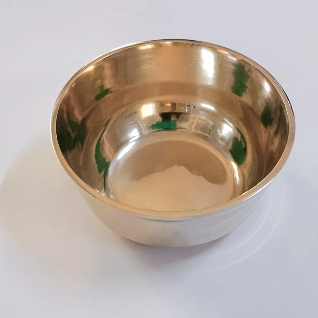Pure Source India Handmade Bronze Kansa Bowl Metal Serving Bowl for ...