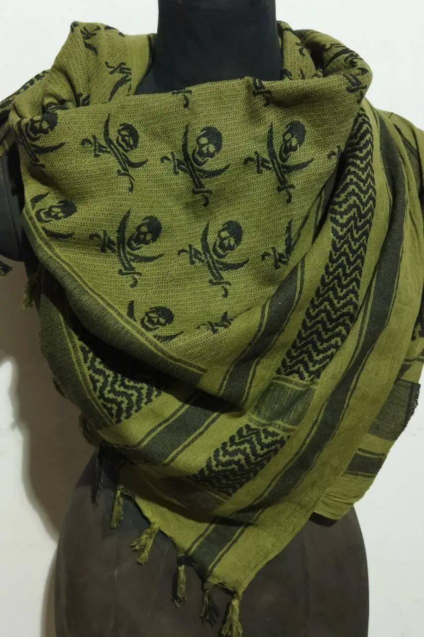 High Quality 100% Cotton Arab Scarf Tactical Desert Keffiyeh Outdoor ...