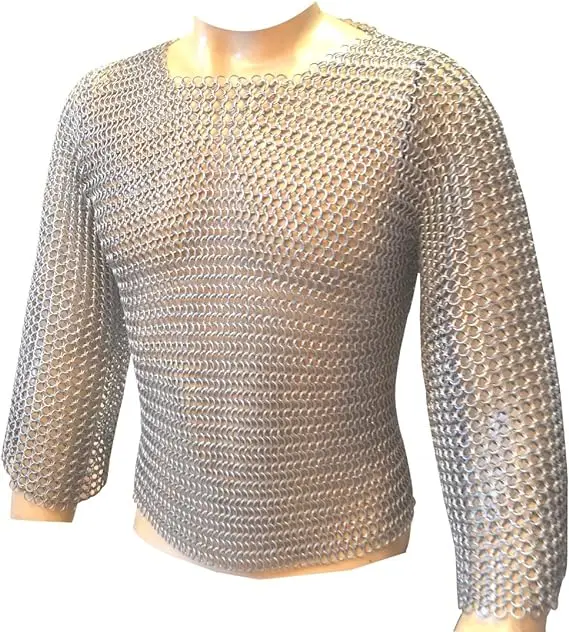 All Best Stuff Aluminum Chain Mail Shirt Butted Aluminum Medieval ...