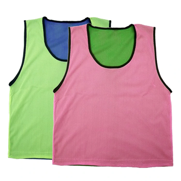 Breathable Polyester Mesh Fabric Multi Sports Reversible Training Bibs ...