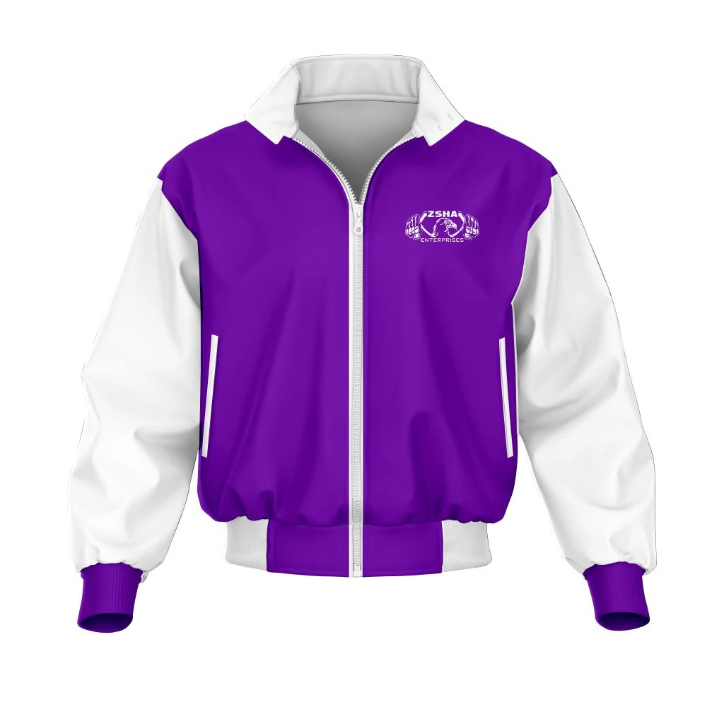 Varsity College Letterman Jacket Customize Logo Embroidery Body Sleeve ...