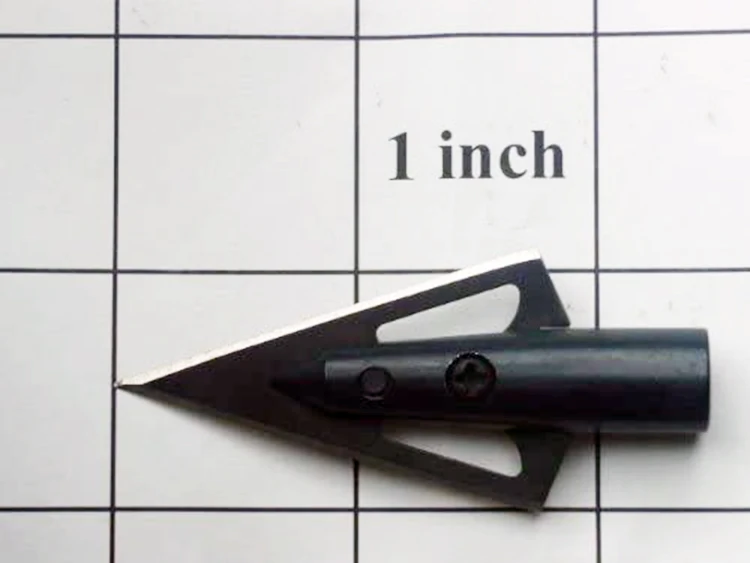 Glue-on 2-Blade Broadhead 100 Grain Stainless Steel Arrow Tips for ...