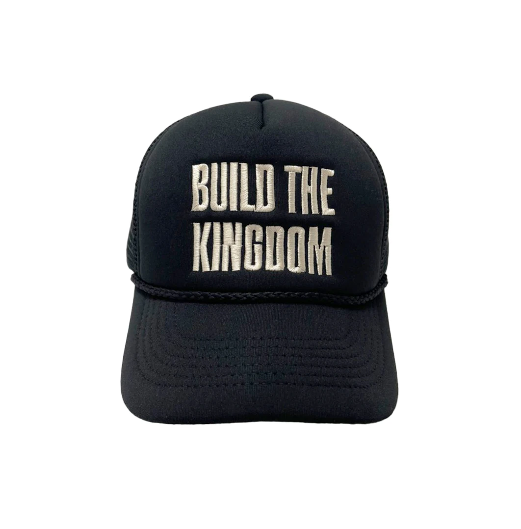 Build the Kingdom 5 Panels Rope Foam Trucker Hats Gorras Custom Logo ...
