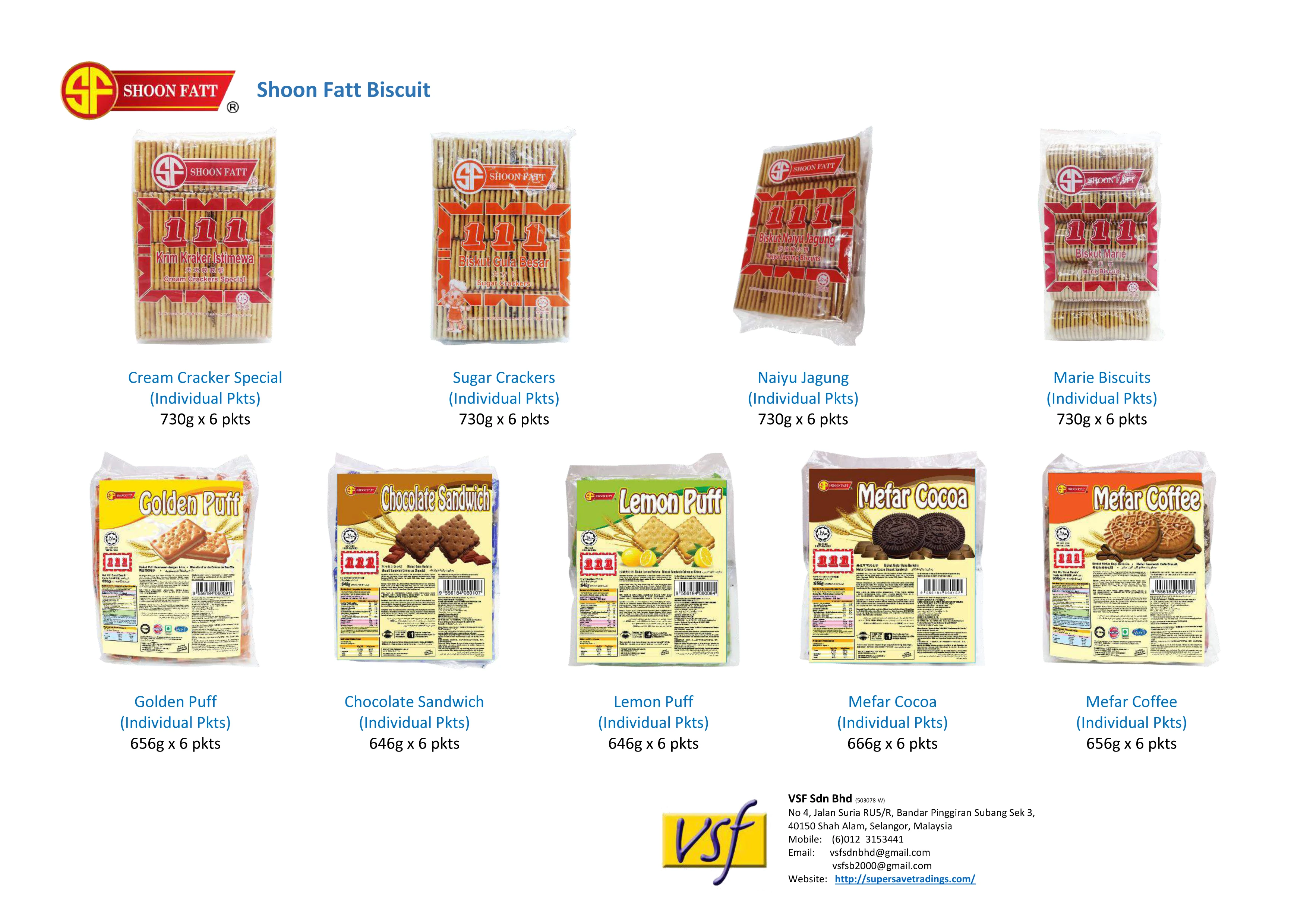 Shoon Fatt Assorted Biscuits City Assorted 600g X 6 Tins| Alibaba.com