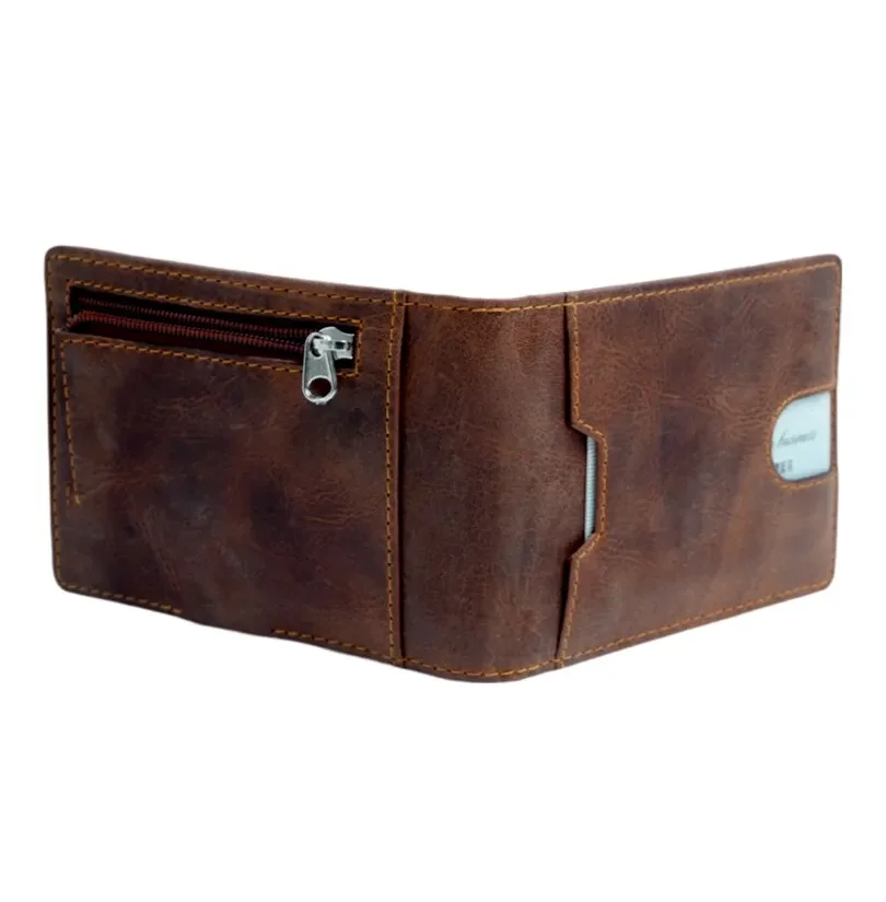 Wholesale Customizable Color Brown Wallet for Men's RFID Blocking ...