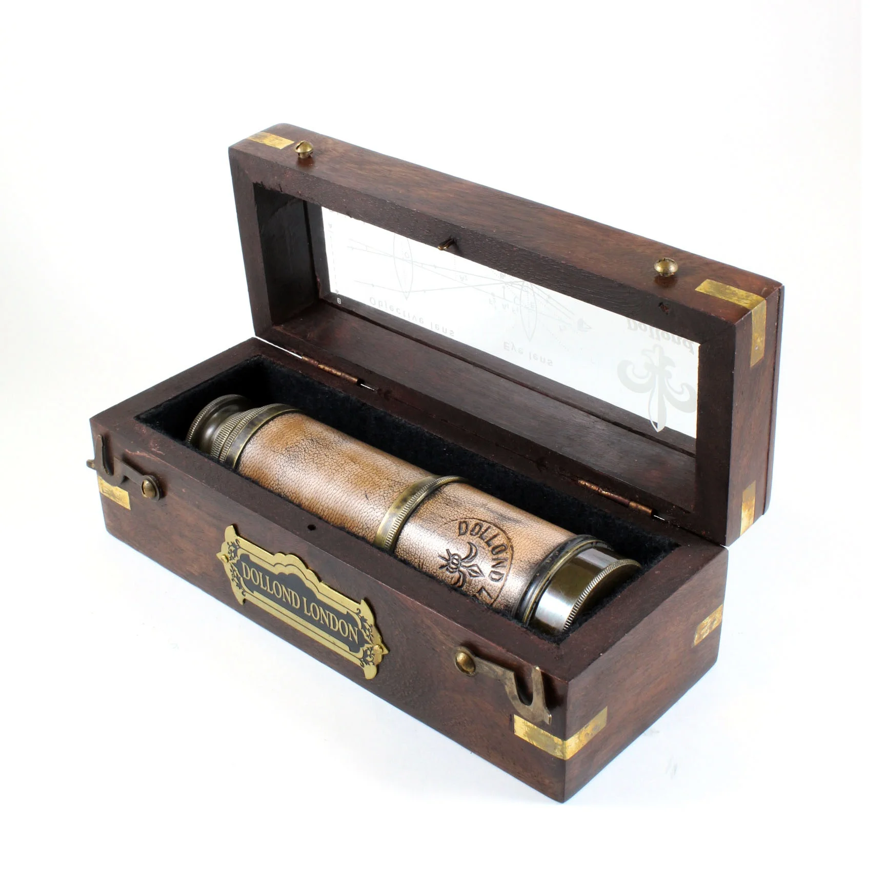 Brass Collectible Antique Style Nautical Spyglass Solid 15 Inch Pirate ...