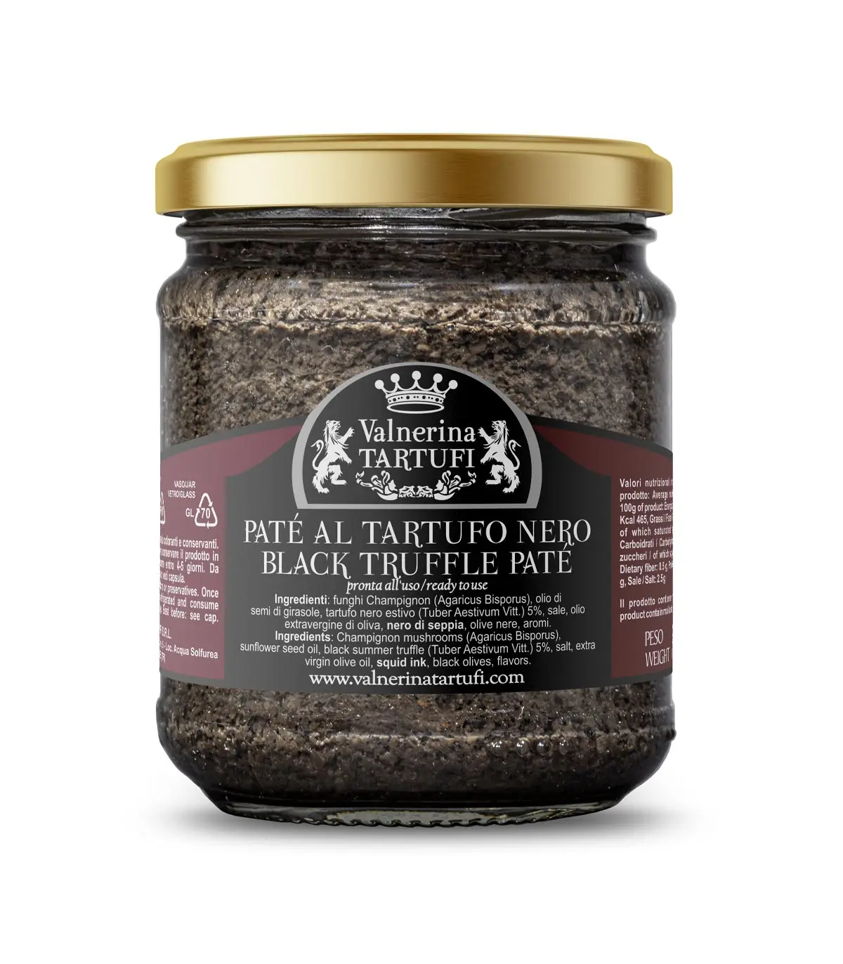 180g Black Truffle Pate 5% Tuber Aestivum Vitt And Squid Ink Top ...