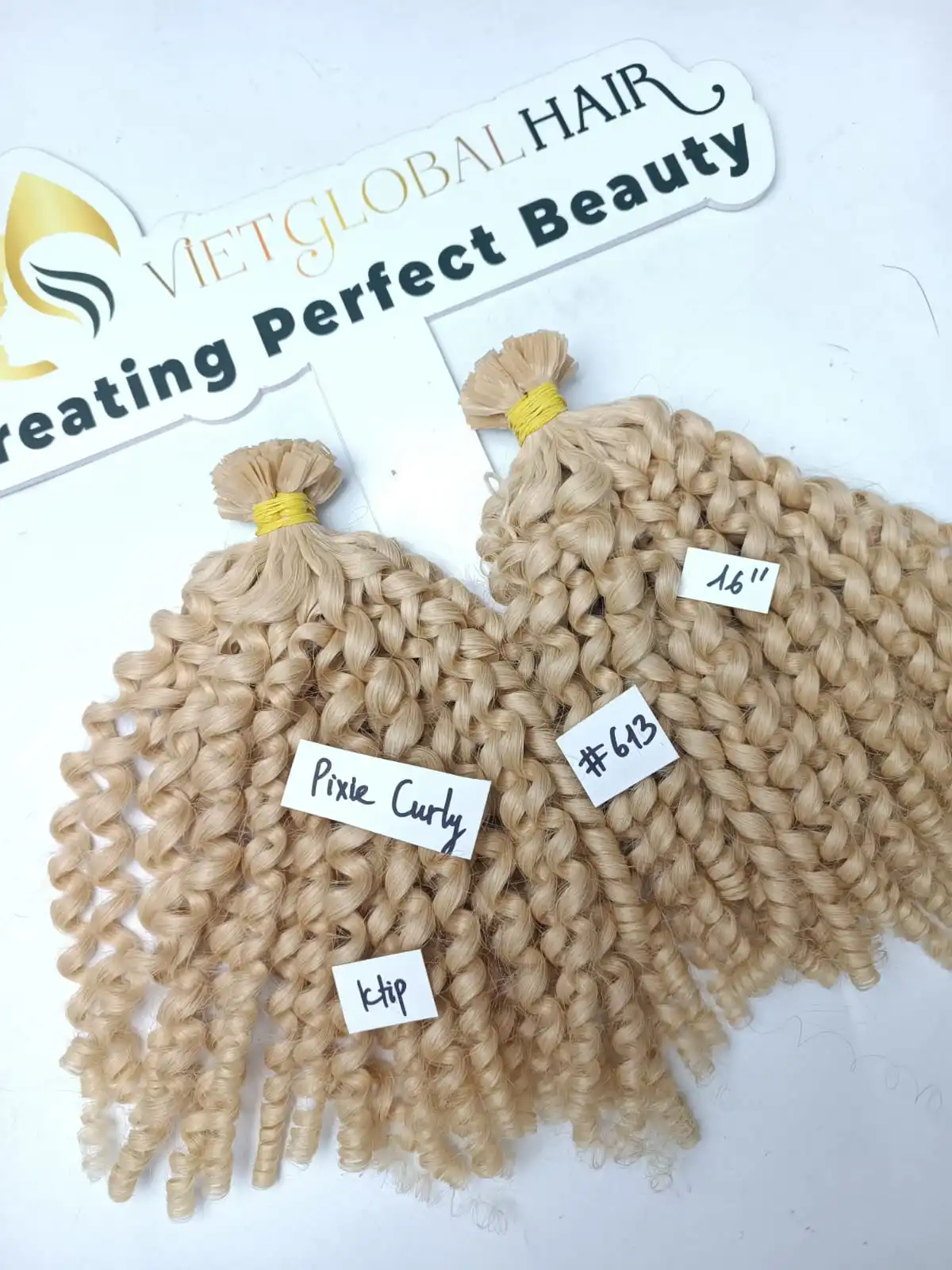 New Product Pixie Curly K Tip Hair Extensions Premium Quality Raw ...