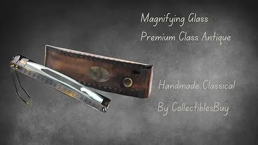 Antique Marine Pocket Magnifying Glass For Collectors With Leather Case ...